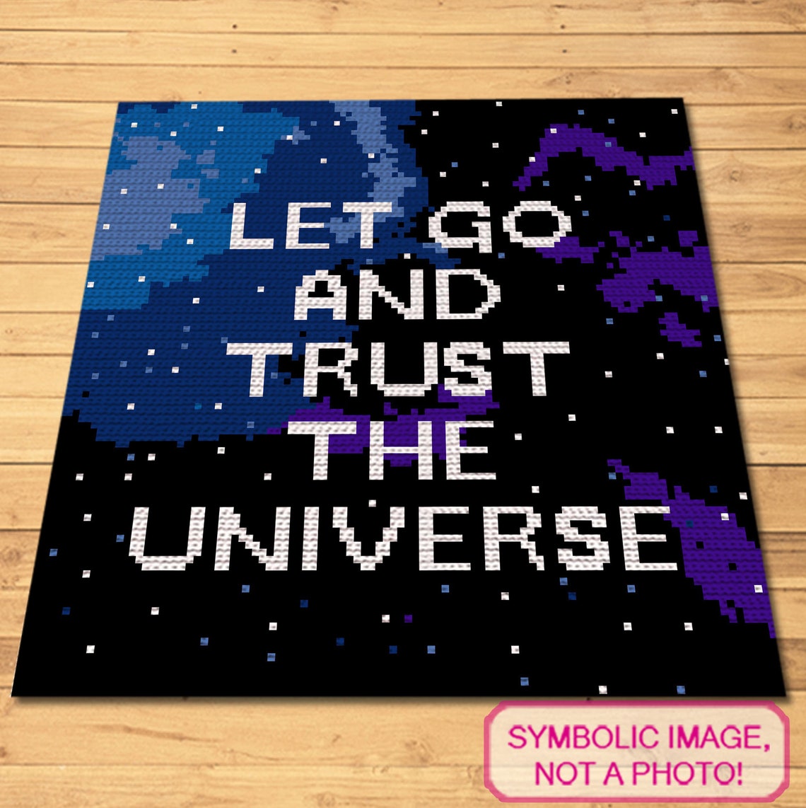 Crochet Space C2C Crochet Afghan and Tapestry Crochet Pillow | Etsy