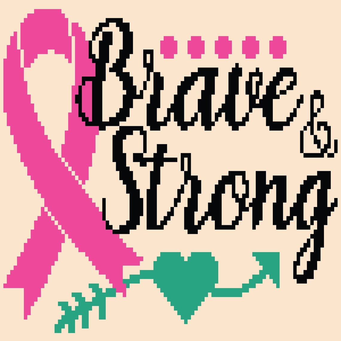 Crochet Pillow Case Pattern Chemo Crochet Awareness Ribbon - Etsy