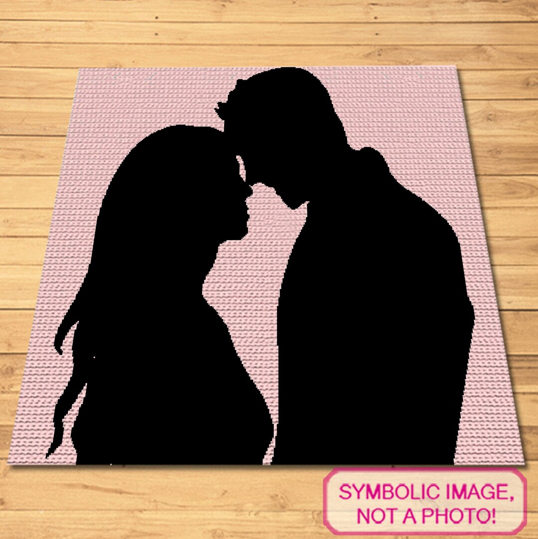 Valentines Crochet Pattern, Crochet Graphgan Blanket, Tapestry Crochet ...