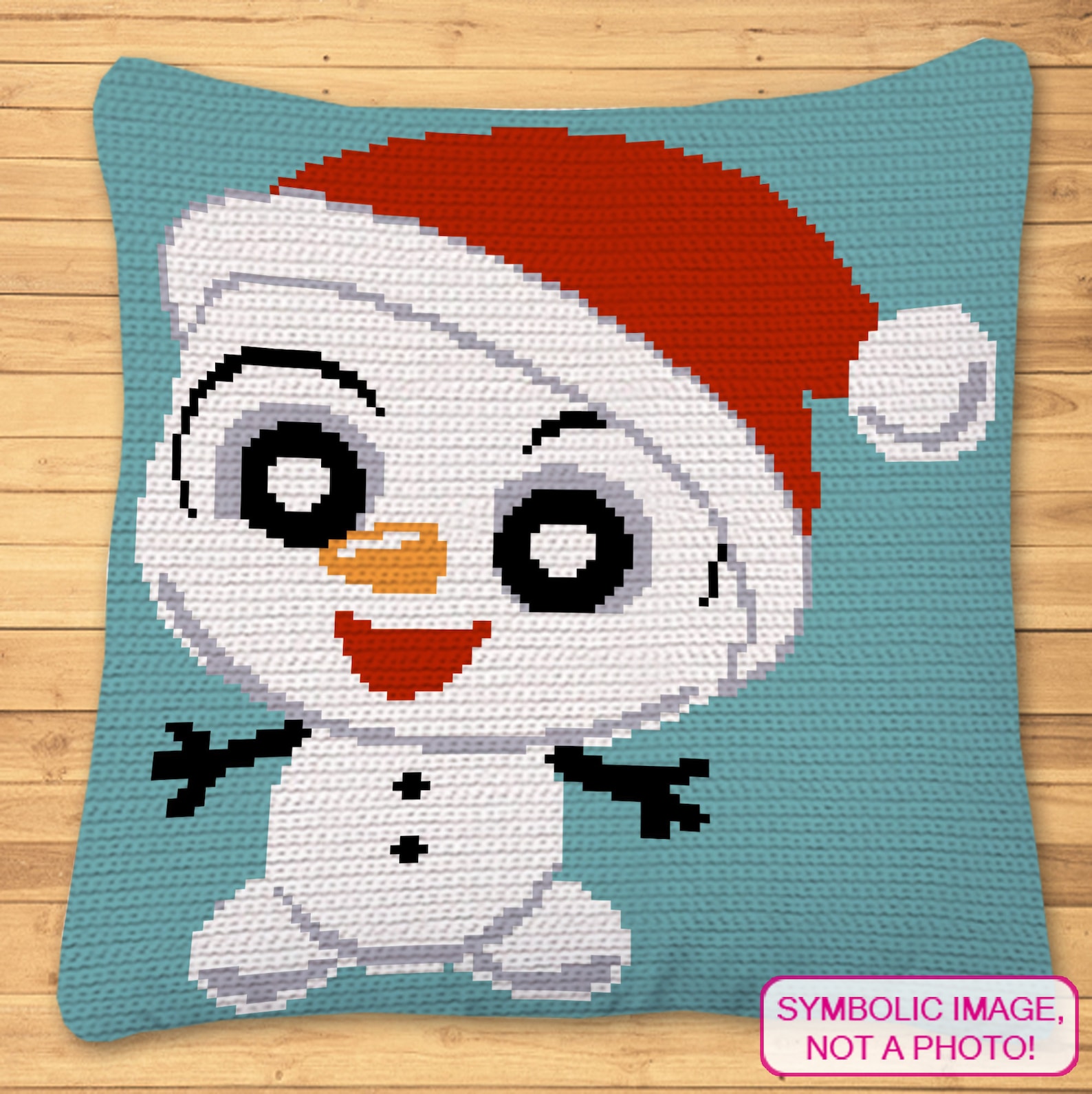 Crochet Snowman Pattern C2C Christmas Blanket Pattern - Etsy