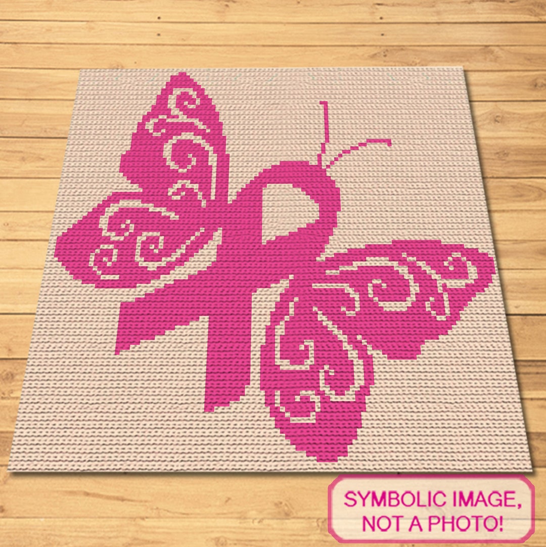 Cancer Crochet Blanket Pattern, Crochet Pillow Pattern, Lupus Awareness ...