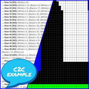 Crochet Train Pattern, C2C Afghan Pattern, Crochet Locomotive Pattern ...