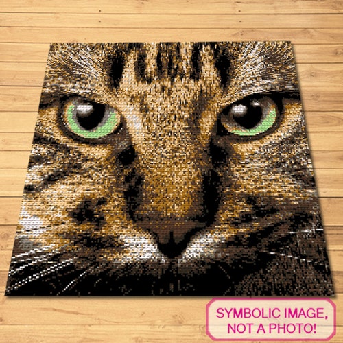 C2C Cat Crochet Pattern With Written Instructions / C2C Cat - Etsy