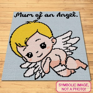 Angel Baby Crochet Blanket - Crochet BUNDLE: C2C Baby Blanket, Crochet ...