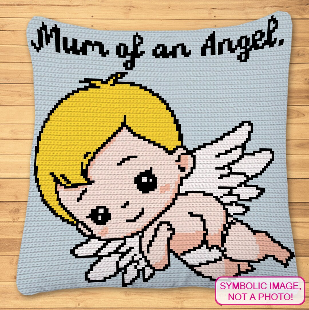 Angel Baby Crochet Blanket - Tapestry Crochet Blanket Pattern, Crochet ...