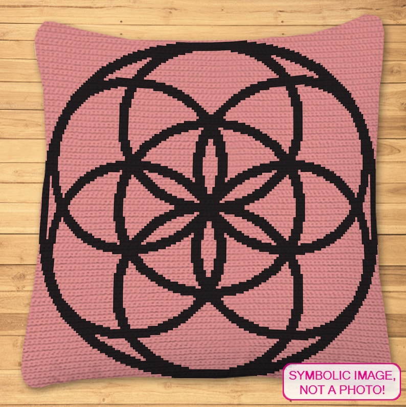 Sacred Crochet Pattern BUNDLE: Crochet Pillow Pattern, C2C Blanket ...