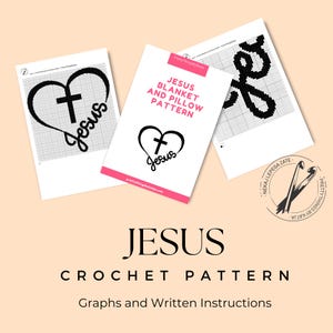 Crochet Jesus Pattern, C2C Afghan Pattern, Religious Crochet Pattern ...