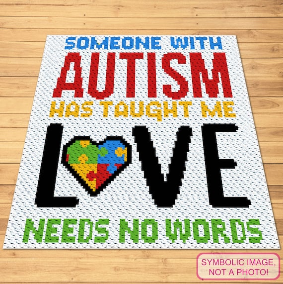Crochet Autism C2C Crochet Blanket Pattern Crochet Puzzle - Etsy