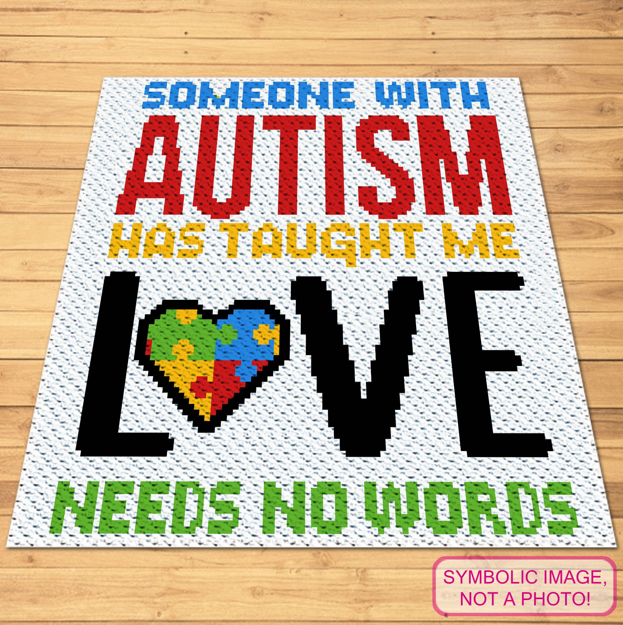 Crochet Autism - C2C Crochet Blanket Pattern, Crochet Puzzle Pattern ...
