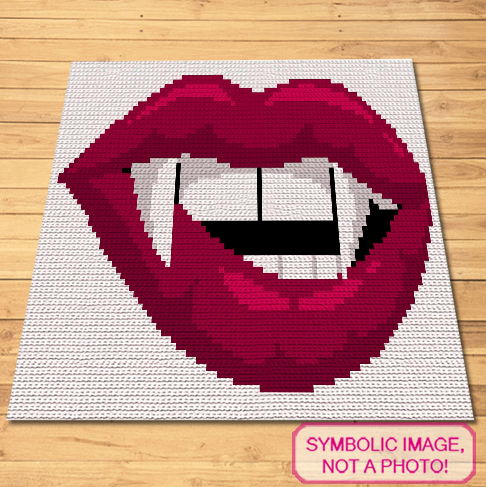 Crochet Vampire Pattern Tapestry Crochet Blanket Pattern - Etsy