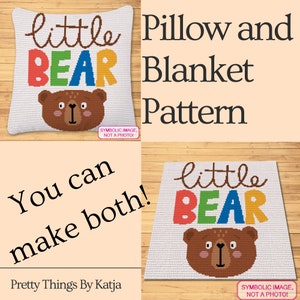 Crochet Bear Pattern BUNDLE, C2C Graphgan Pattern, Crochet Animal ...