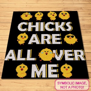 Crochet Chicken Pattern, Easter Crochet Pattern, Tapestry Crochet ...