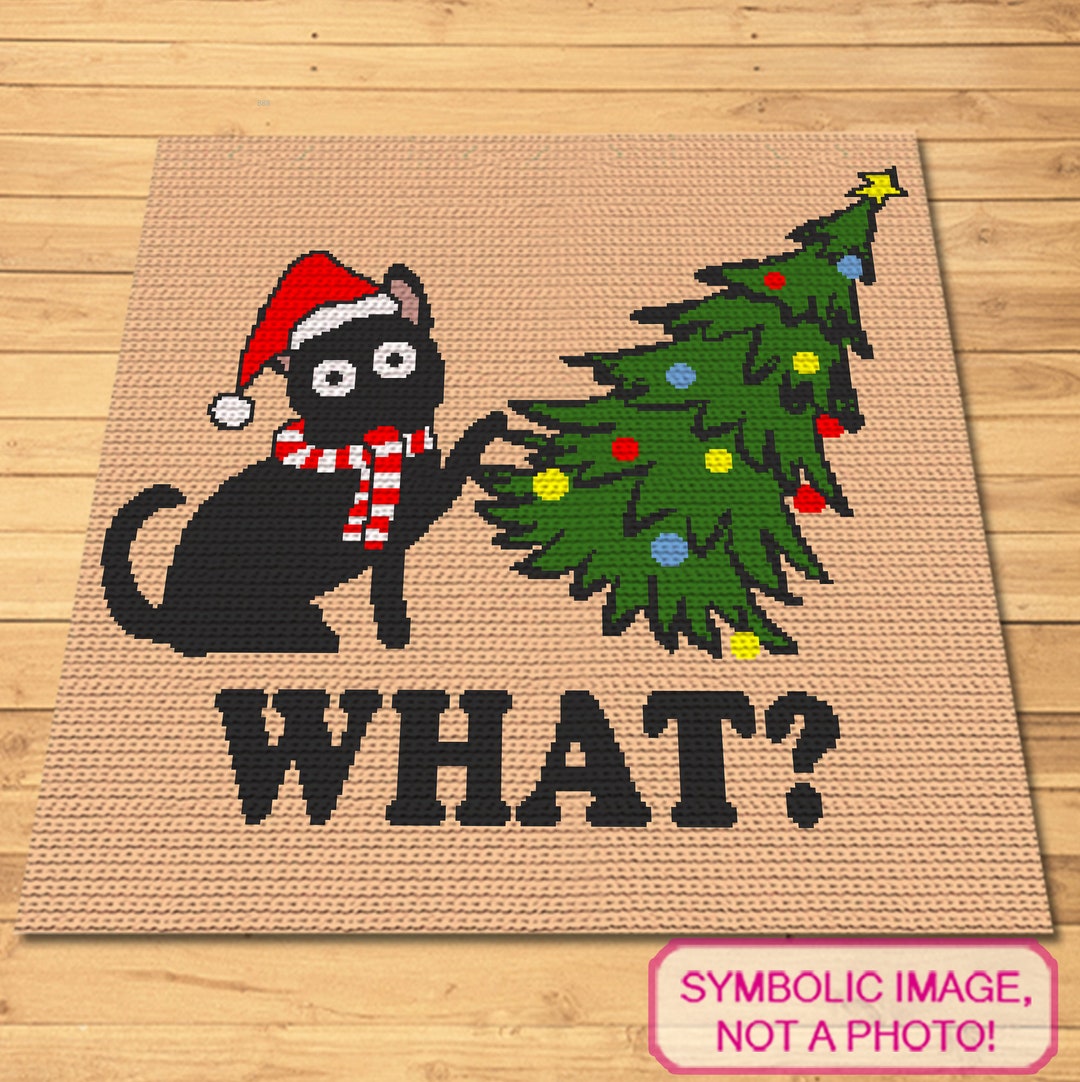Christmas Crochet Pattern - Cat Crochet Pattern With Written ...