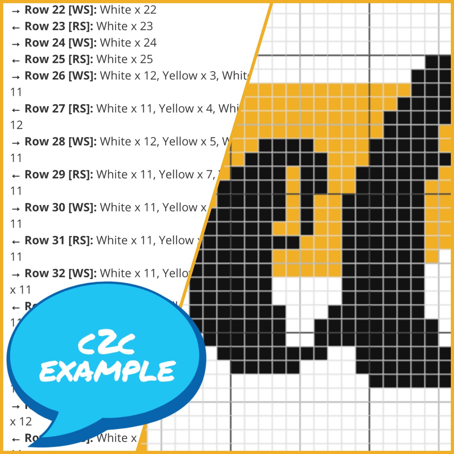 C2C Crochet Blanket Pattern Crochet Graphgan Pattern Crochet | Etsy