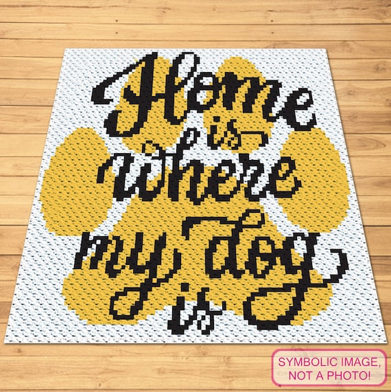 C2C Dog Graphgan Pattern Crochet Dog Blanket Pattern C2C | Etsy