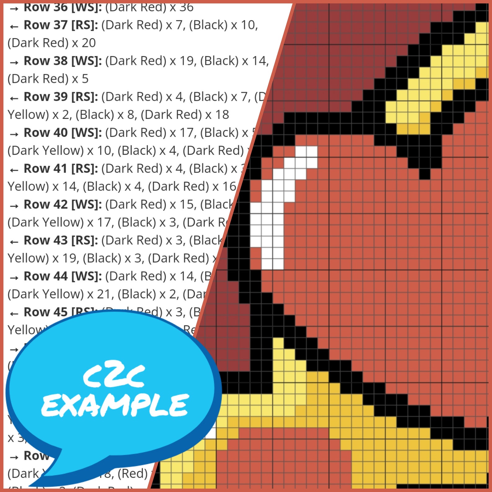 Crochet Emoji C2C Graphgan Pattern Crochet Blanket Pattern - Etsy