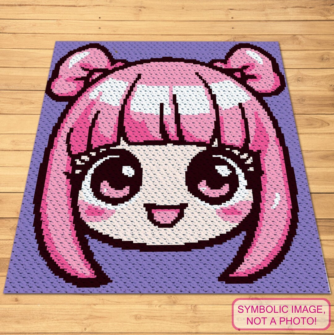 Crochet Chibi Pattern, Anime Crochet Pattern, C2C Crochet Afghan ...
