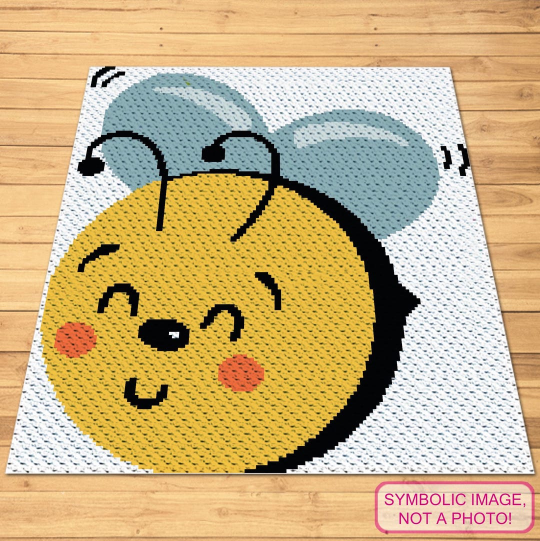 Bumblebee Crochet Pattern, C2C Crochet Pattern, Corner to Corner ...