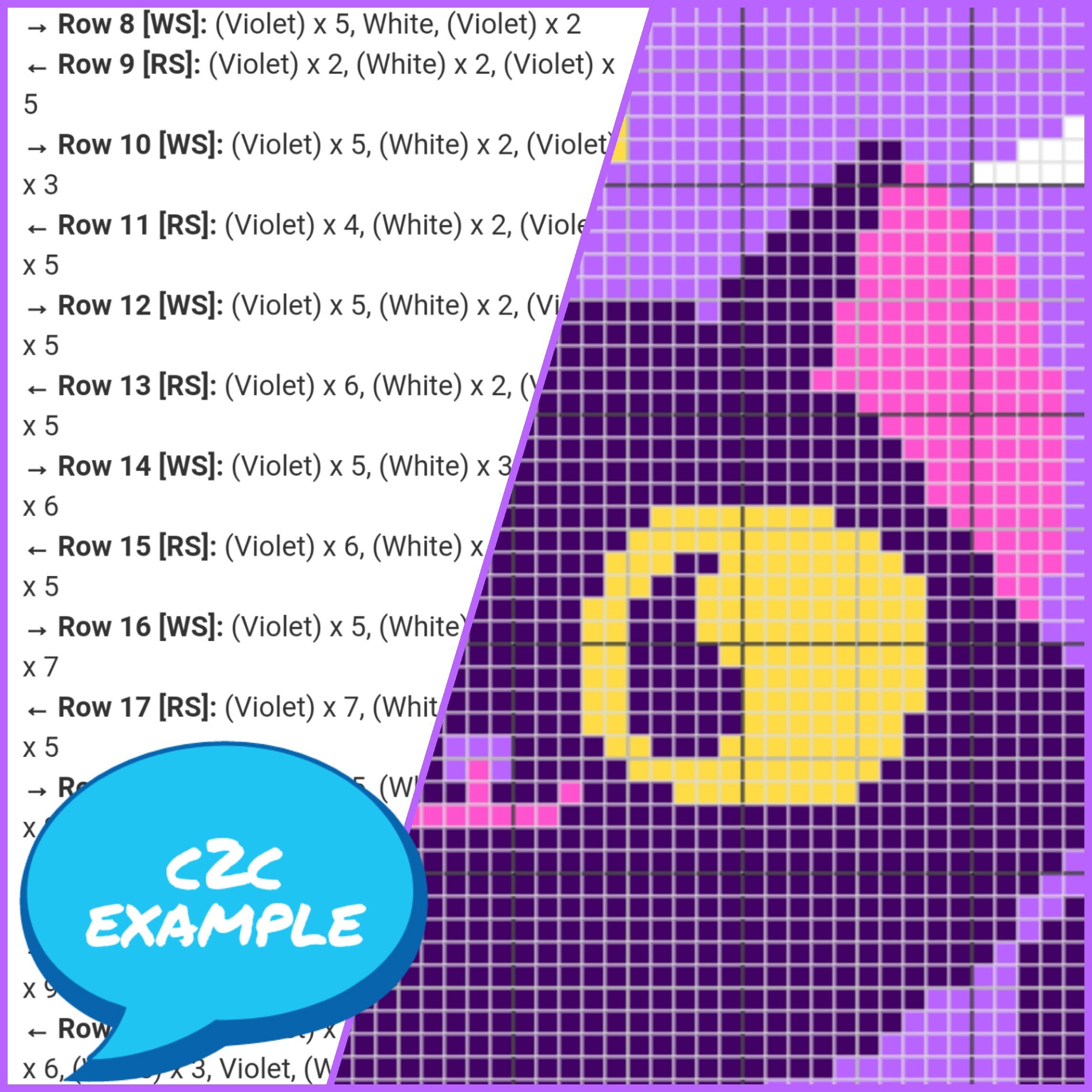 C2C Crochet Halloween Cat Patterns C2C Graphgan Pattern - Etsy