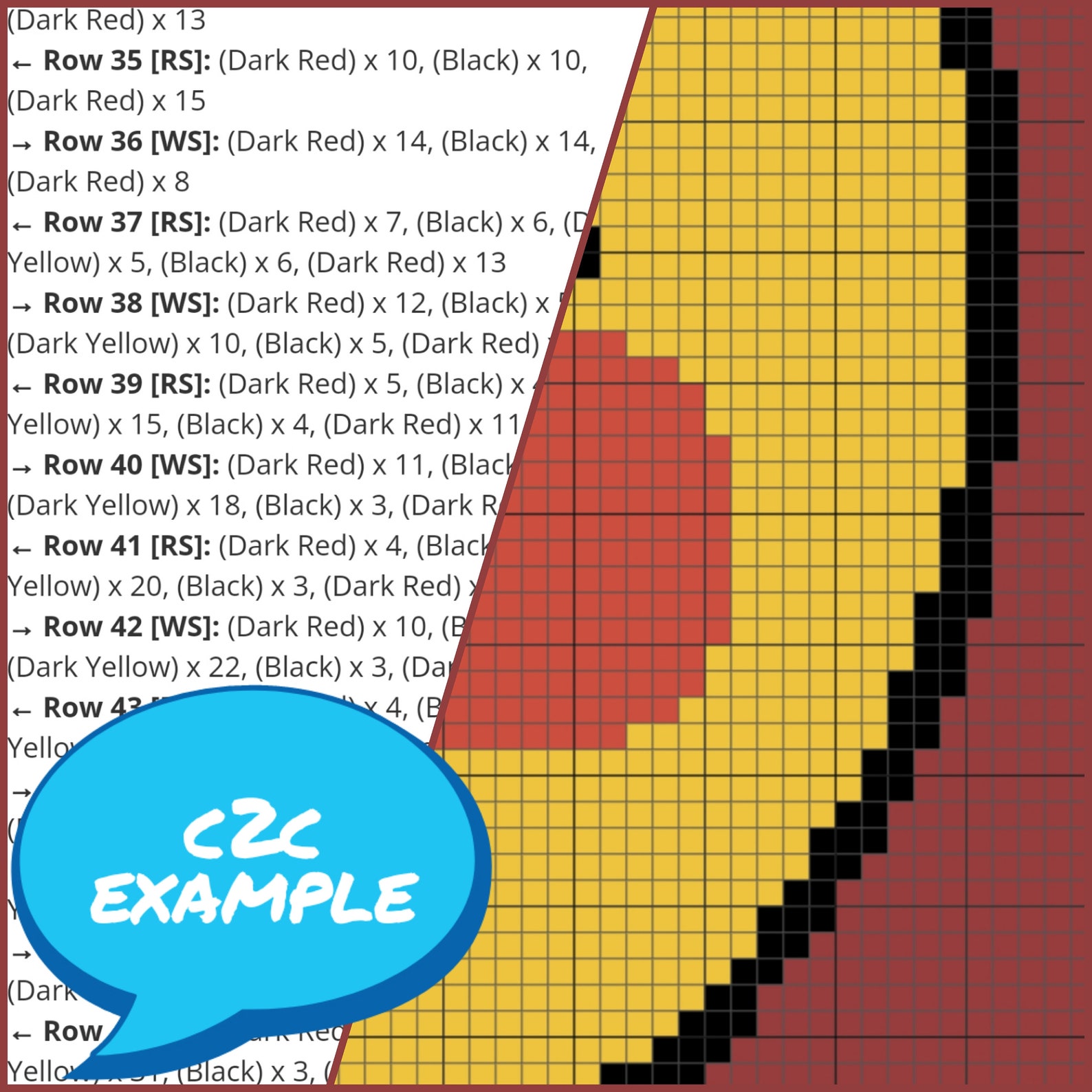 Crochet Emoji Pattern C2C Graphgan Pattern Crochet Pillow - Etsy