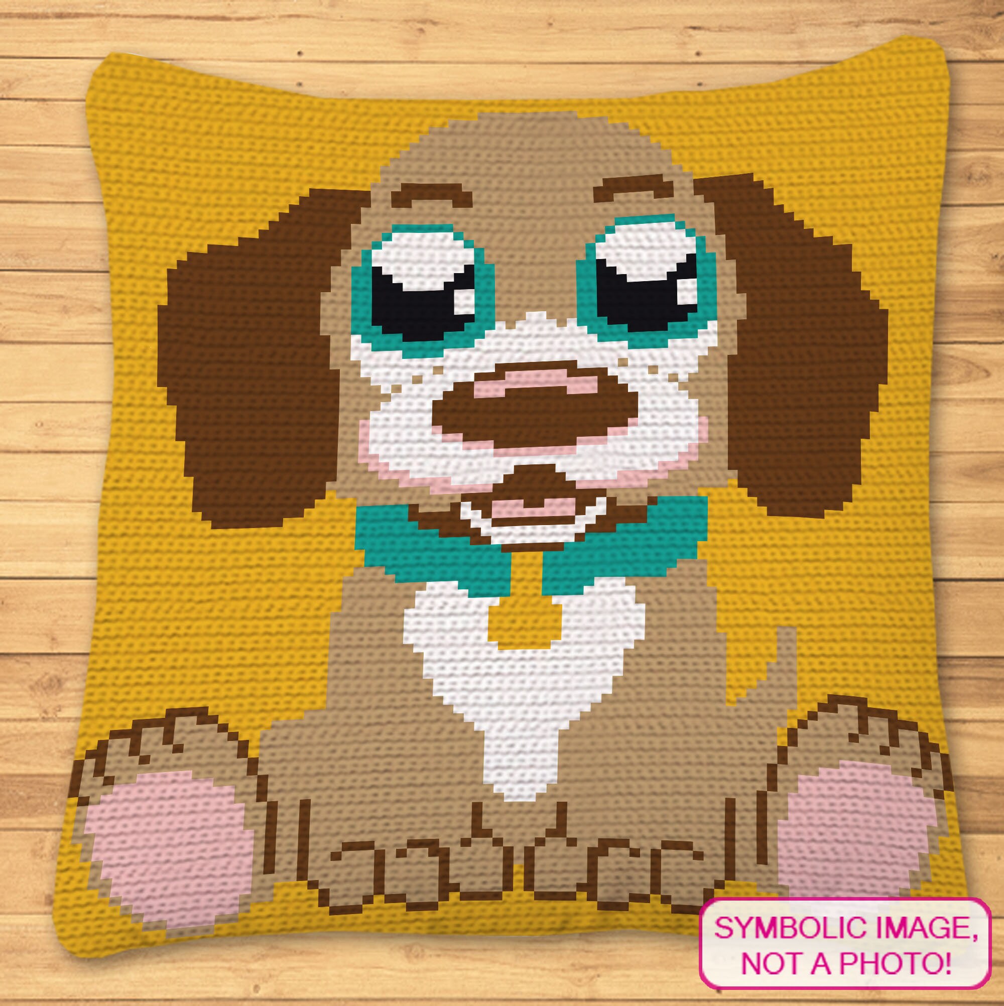 Crochet Dog Pattern Tapestry Crochet Blanket Pattern Crochet - Etsy