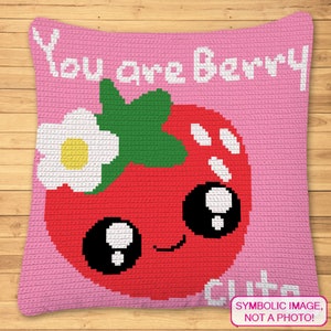 Berry Cute Crochet Blanket - Tapestry Crochet Blanket Pattern, Crochet ...