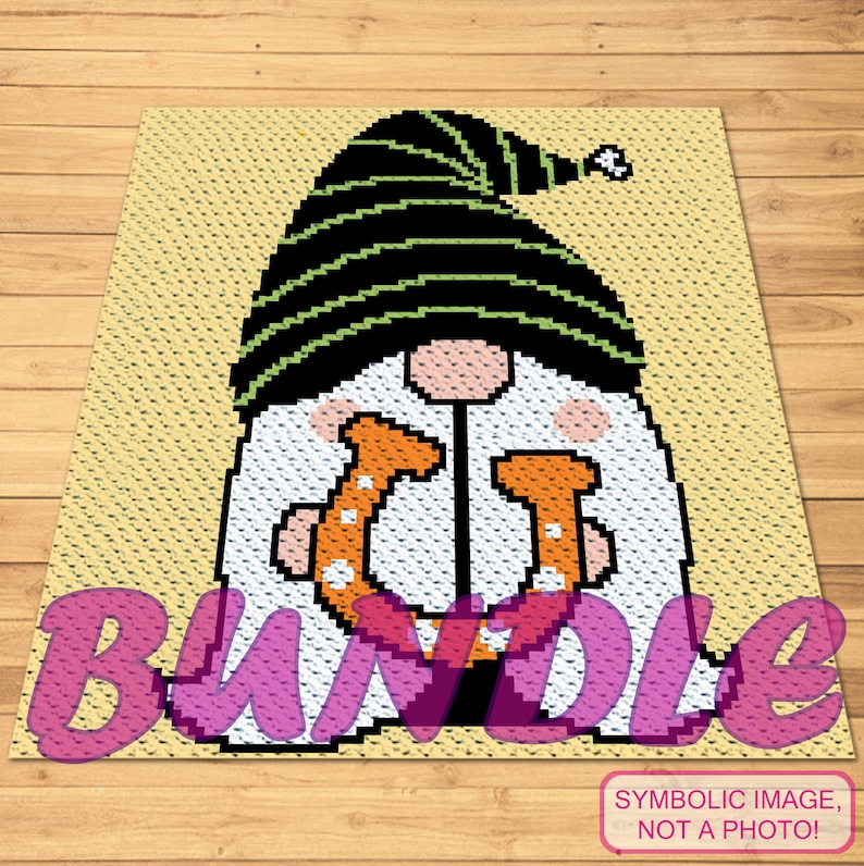 Crochet Gnome Pattern BUNDLE C2C Crochet Blanket Pattern and - Etsy