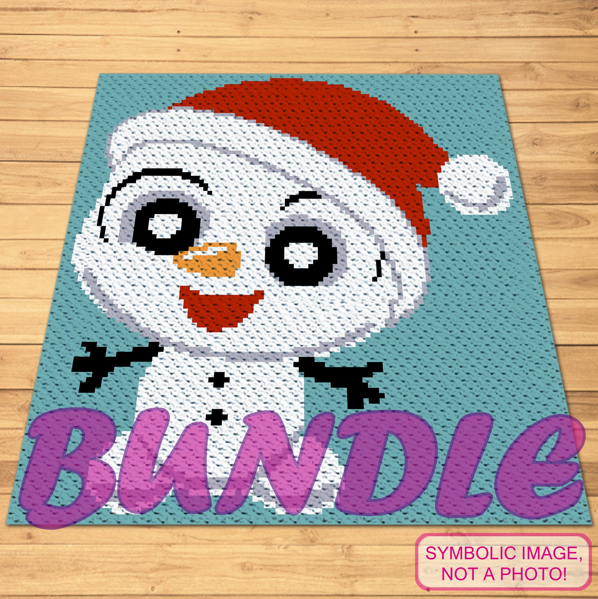 Crochet Snowman Pattern C2C Christmas Blanket Pattern - Etsy