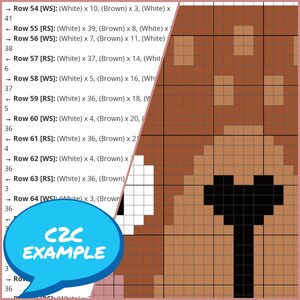 Crochet Bear Pattern BUNDLE, C2C Graphgan Pattern, Crochet Animal ...