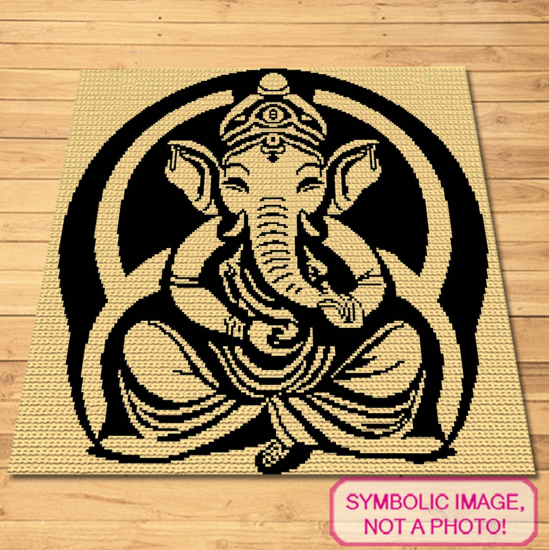 Crochet Lord Ganesha Pattern, Crochet Elephant Pattern, Crochet Yoga ...