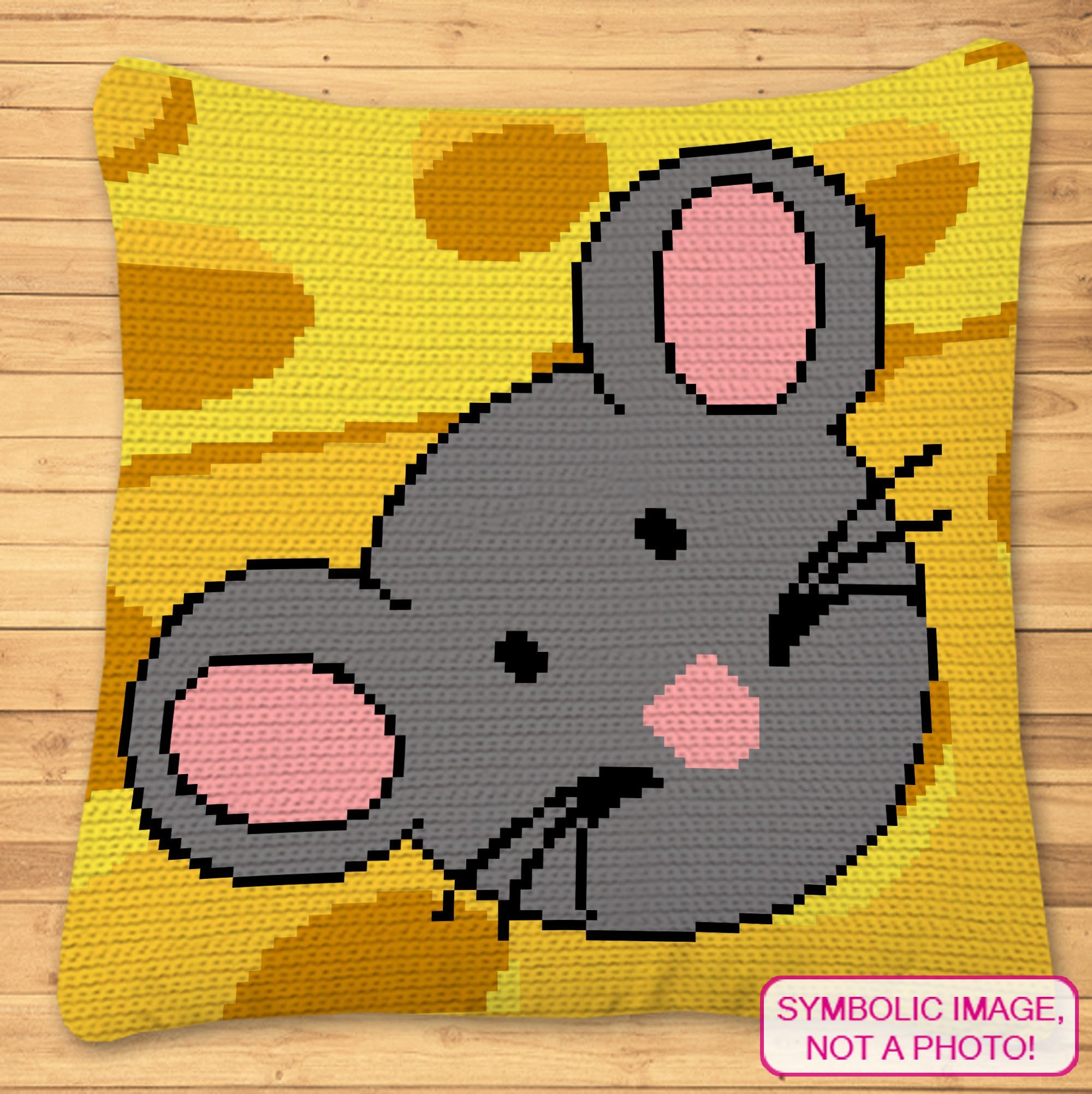 Crochet Mouse Pattern Crochet Pillow Pattern Crochet - Etsy