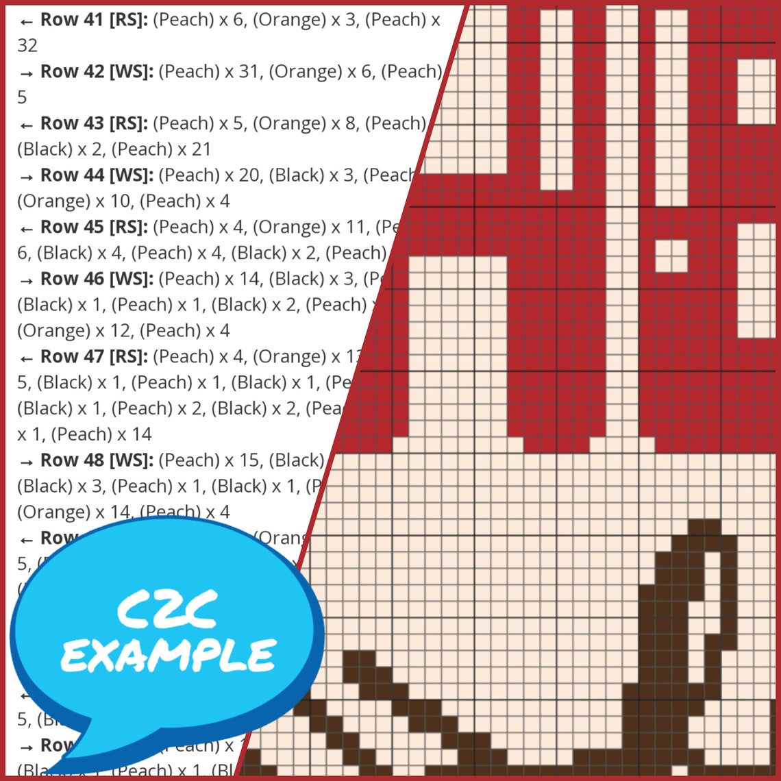C2C Thanksgiving Crochet Pattern, C2C Crochet Autumn Pattern, Fall ...