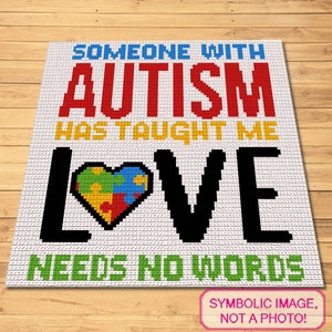 Crochet Autism - Tapestry Crochet Blanket Pattern and Crochet Pillow ...