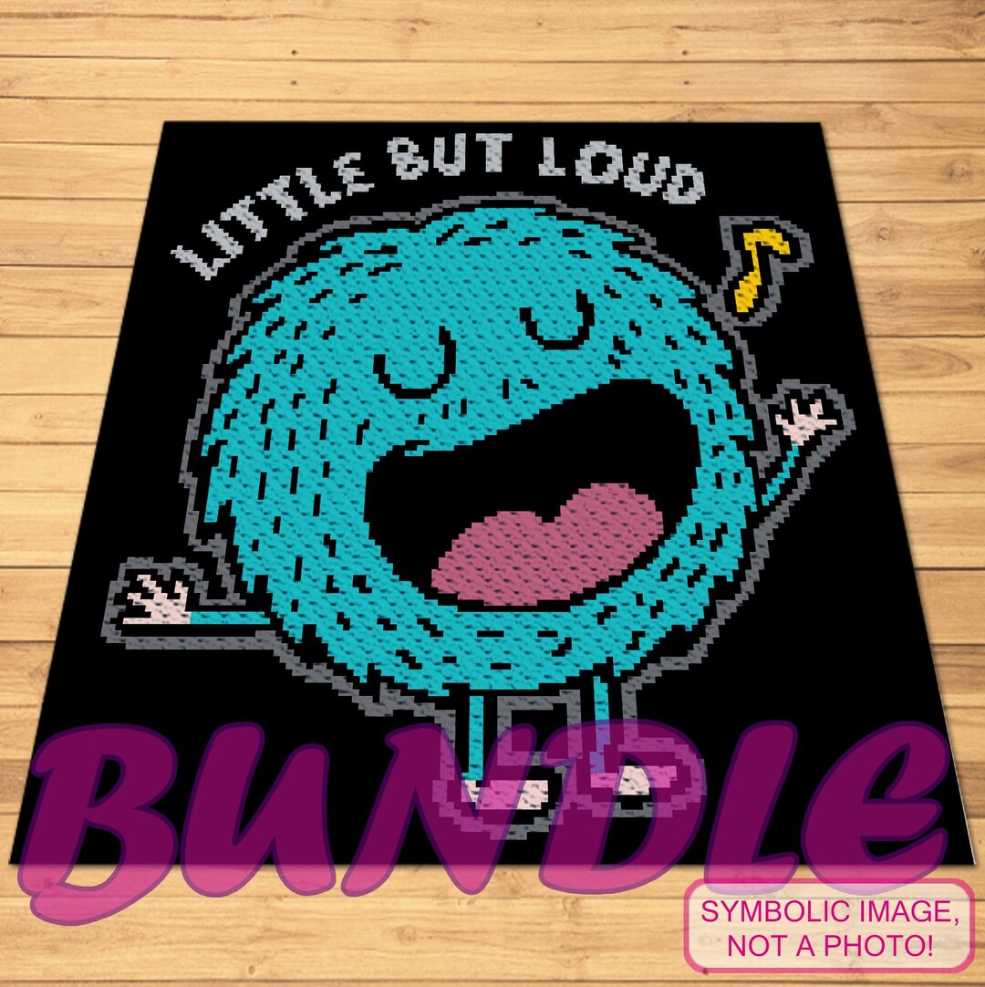 Crochet Monster Pattern BUNDLE, C2C Graphgan Pattern, Crochet Pillow ...