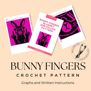 Crochet Middle Finger, Crochet Bunny Pattern, Rude Crochet, Funny ...