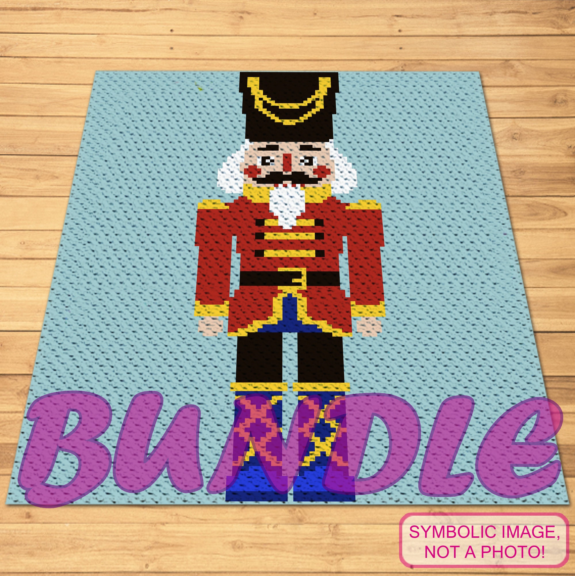 Crochet Nutcracker Pattern, Crochet BUNDLE: C2C Christmas Crochet ...