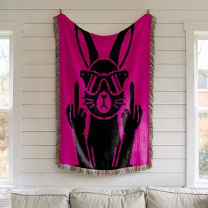 Crochet Middle Finger, Crochet Bunny Pattern, Rude Crochet, Funny ...