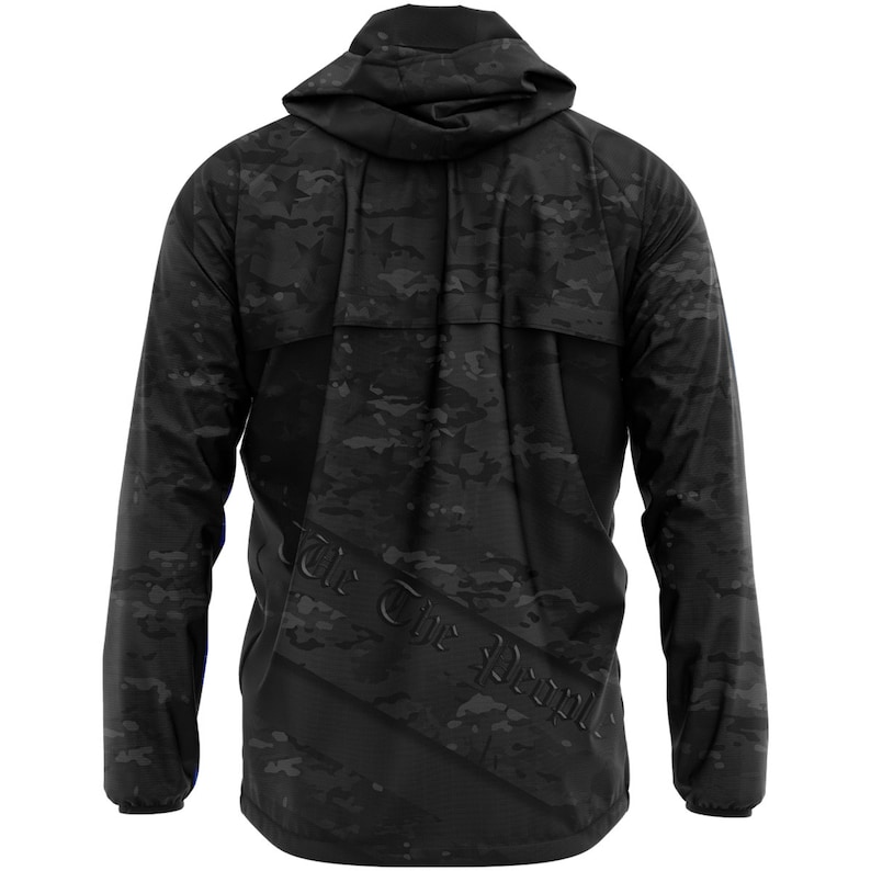 Black Camo Rain Jacket - Etsy