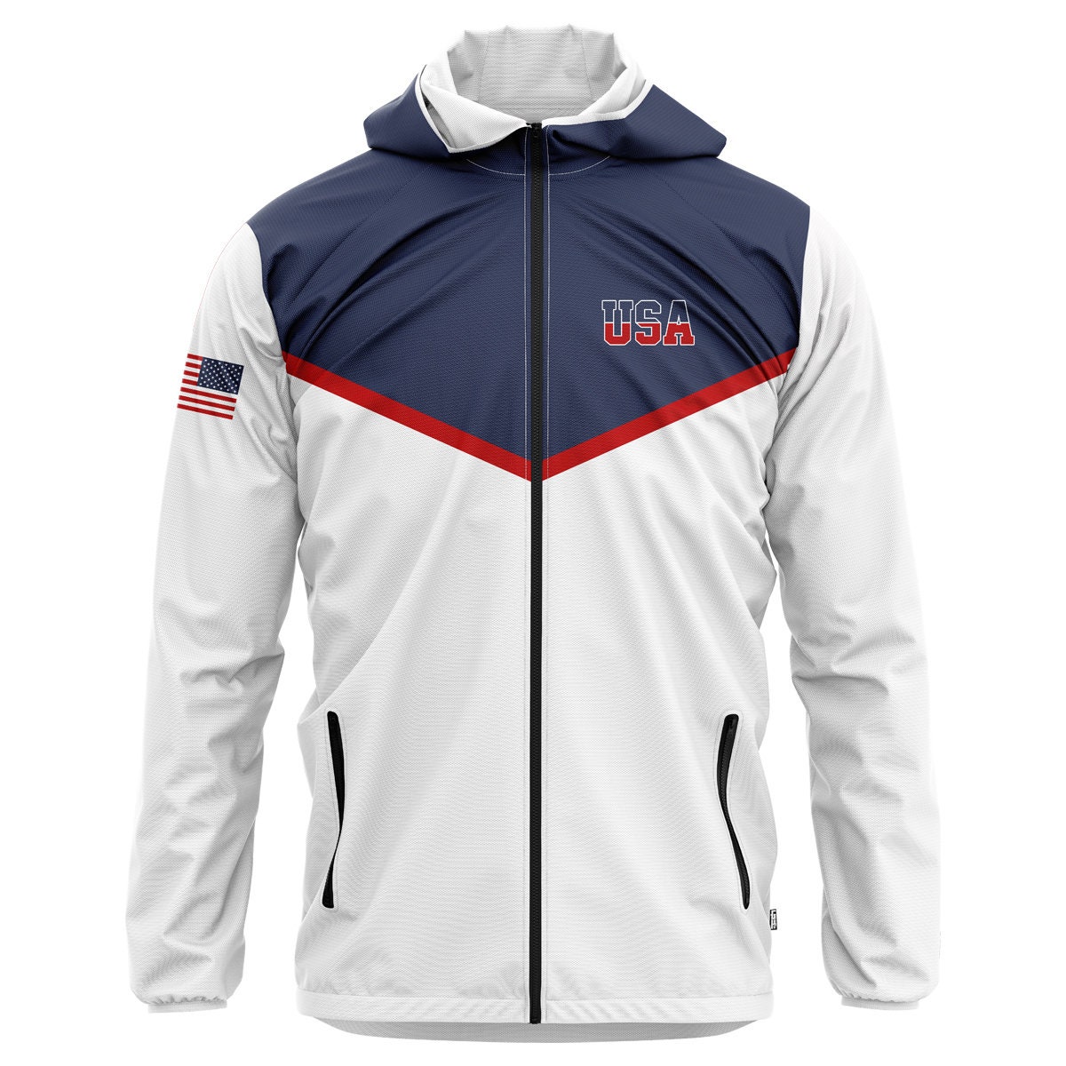 USA Olympic Rain Jacket - Etsy