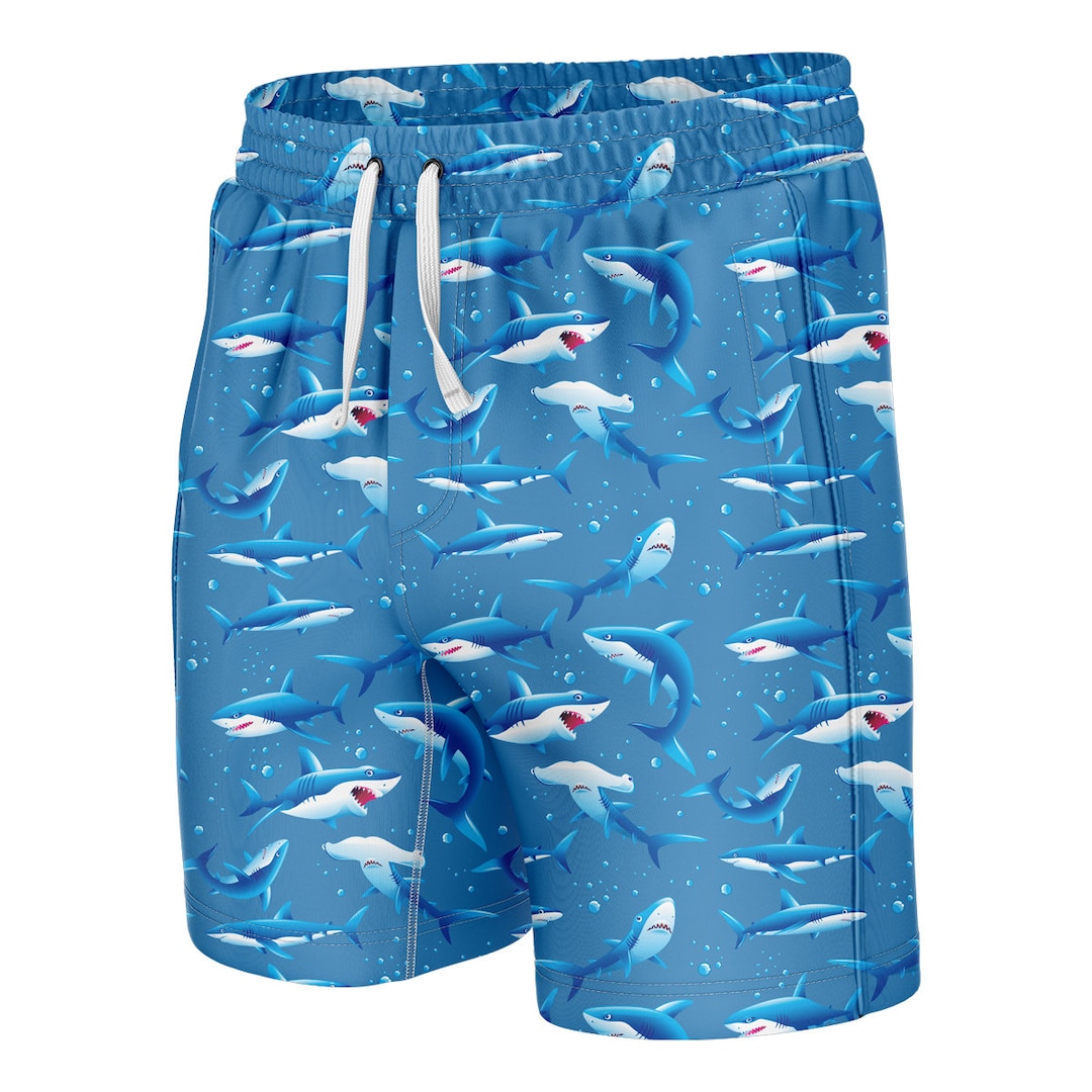 Sharks Swim Trunks - Etsy