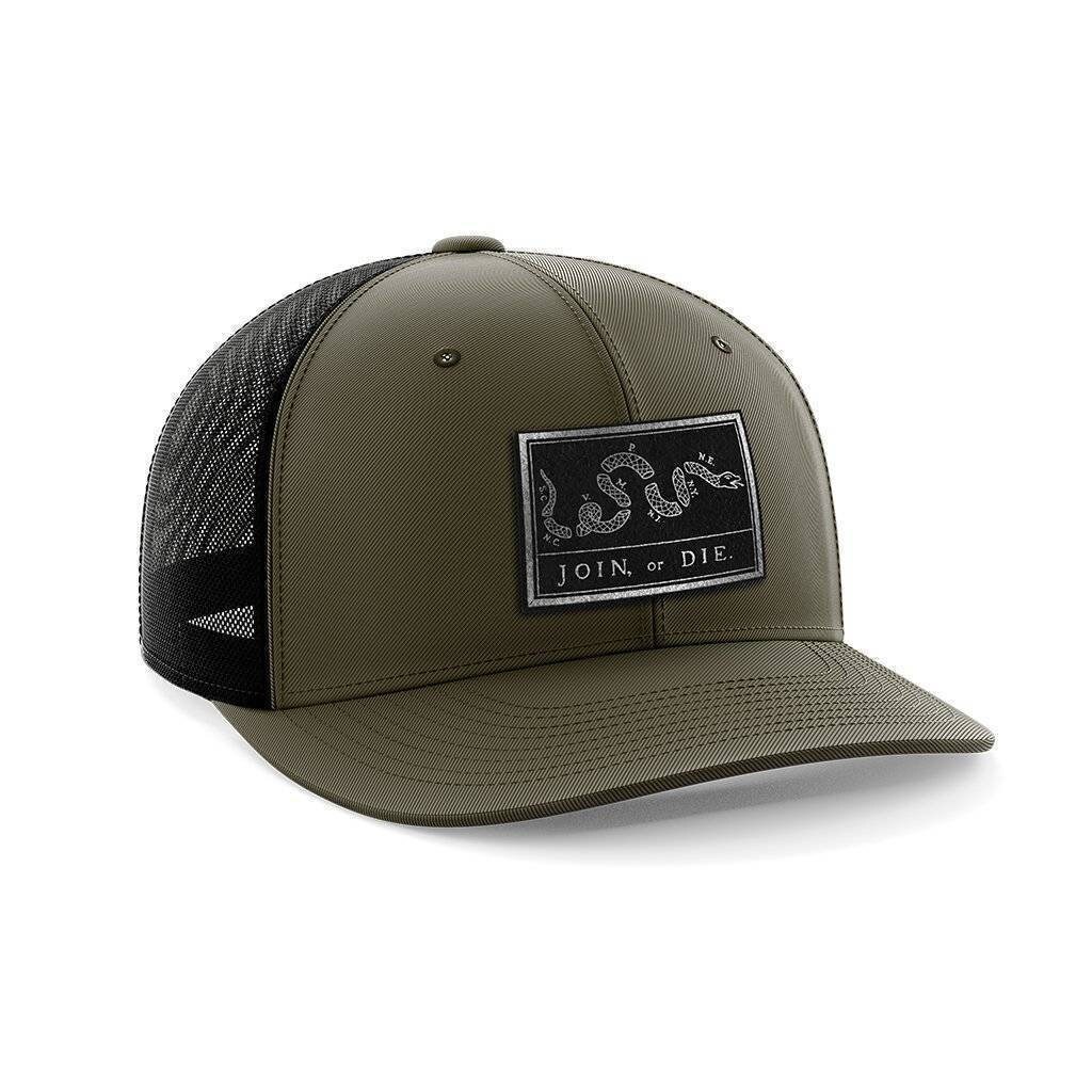 Join or Die Flag Black Patch Hat - Etsy