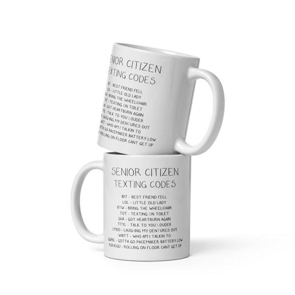 Funny Senior Mug - Etsy
