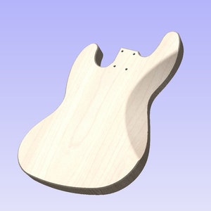 JAZZ BASS 1960/65 Model for CNC Router Carving Machine 3d Printer ...