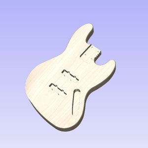 JAZZ BASS 1960/65 Model for CNC Router Carving Machine 3d Printer ...