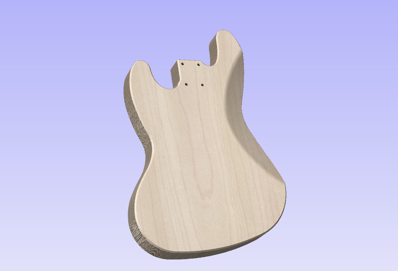 JAZZ BASS 1960/65 Model for CNC Router Carving Machine 3d Printer ...