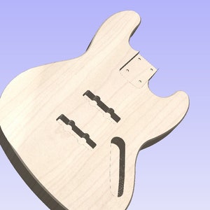 JAZZ BASS 1960/65 Model for CNC Router Carving Machine 3d Printer ...
