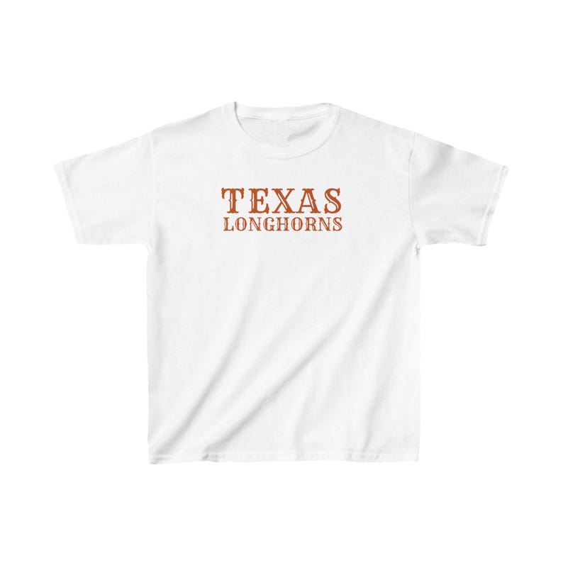 Kids Texas Longhorn Gameday T-shirt, Youth Graphic Tee, Game Day ...