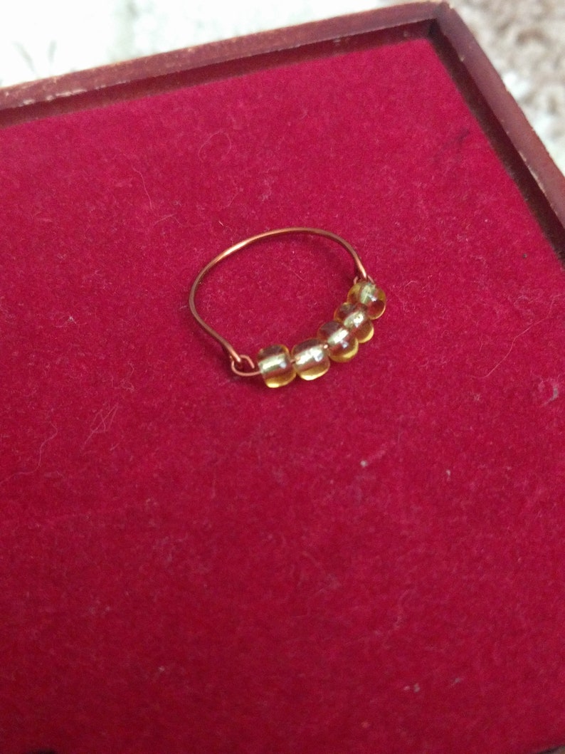 Customizable Stackable Beaded Ring - Etsy