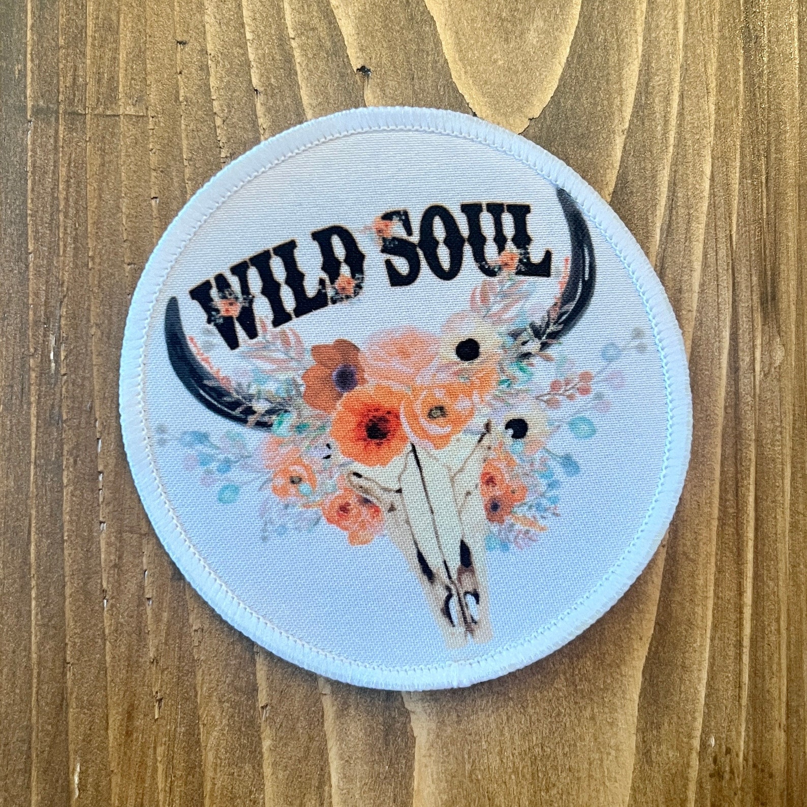 Wild Soul Iron on Patch, Western Patch, Trucker Hat Patch, Trucker Hat ...