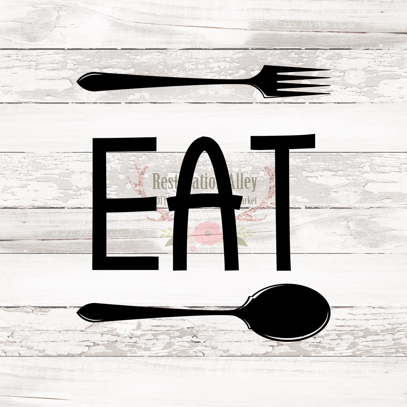 Eat Silverware SVG Svg File Download Svg File Kitchen - Etsy
